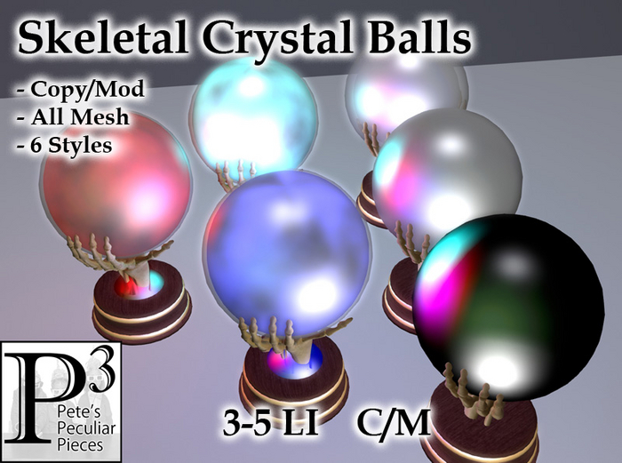 Second Life Marketplace - [P3] - Skeletal Crystal Balls